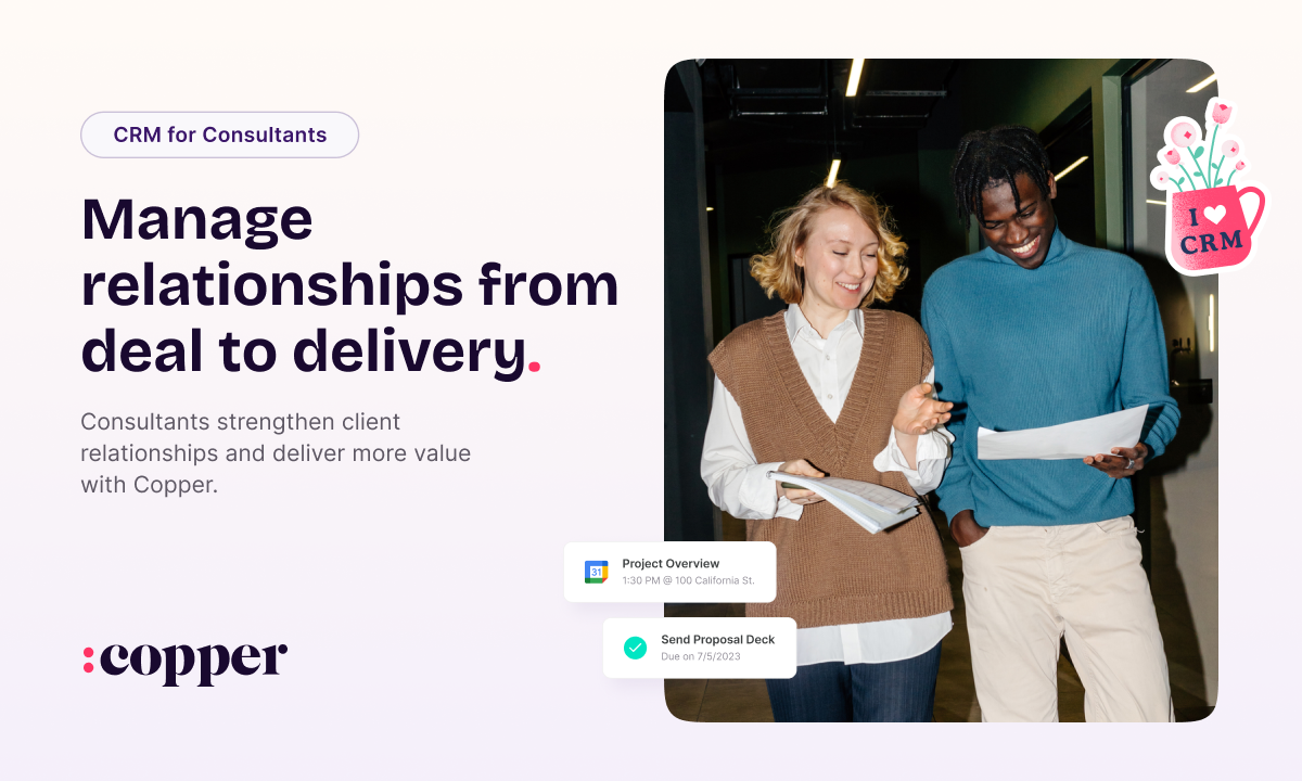 Copper CRM: Streamline Consulting Services