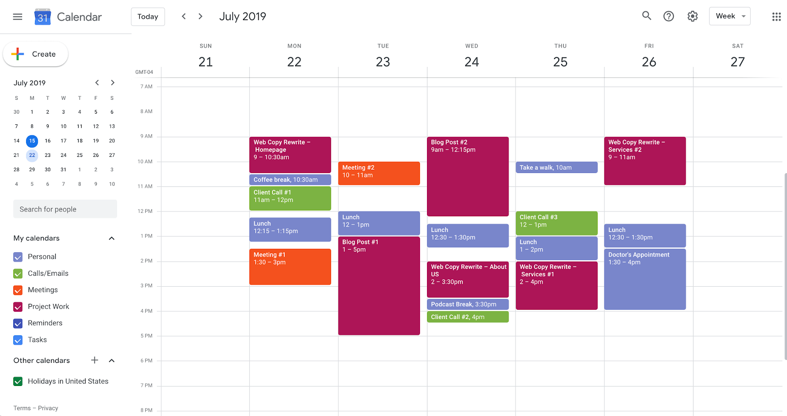 How To Use Google Calendar To Plan Your Workday Copper